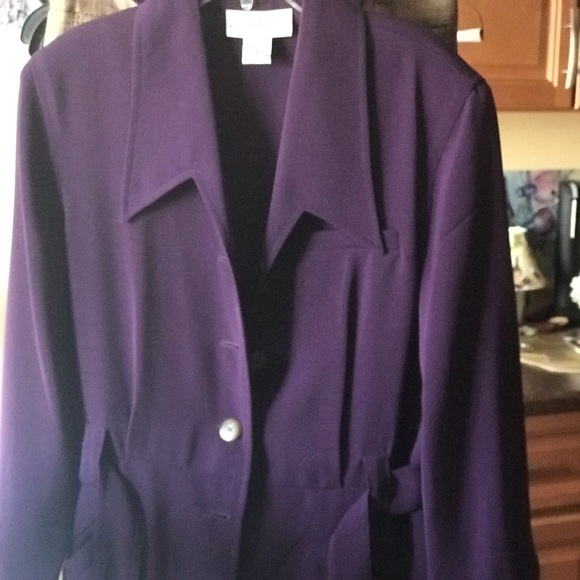 Jackets & Coats | Purple Plum Belted Jacket | Poshmark